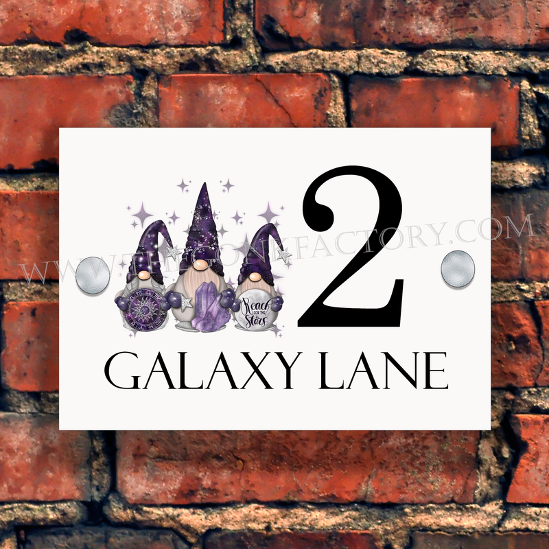 'Galaxy Gonk' Design House Number Plaque