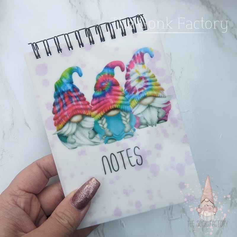 Pocket 'Tye-Dye Gonk' Notepad