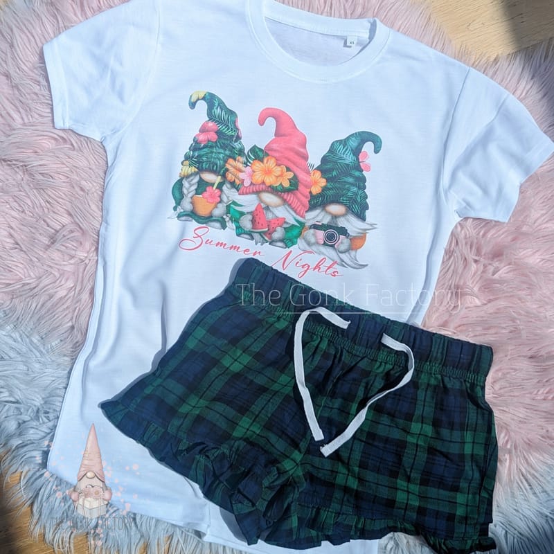 Ladies Pink Gonk Shortie Pyjamas