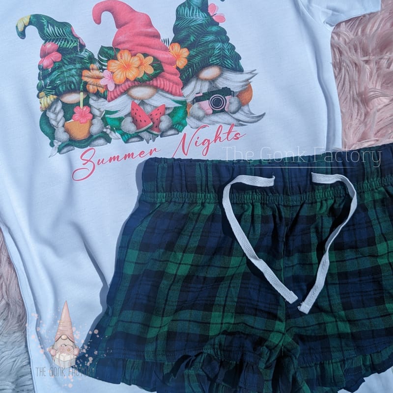 Ladies Pink Gonk Shortie Pyjamas