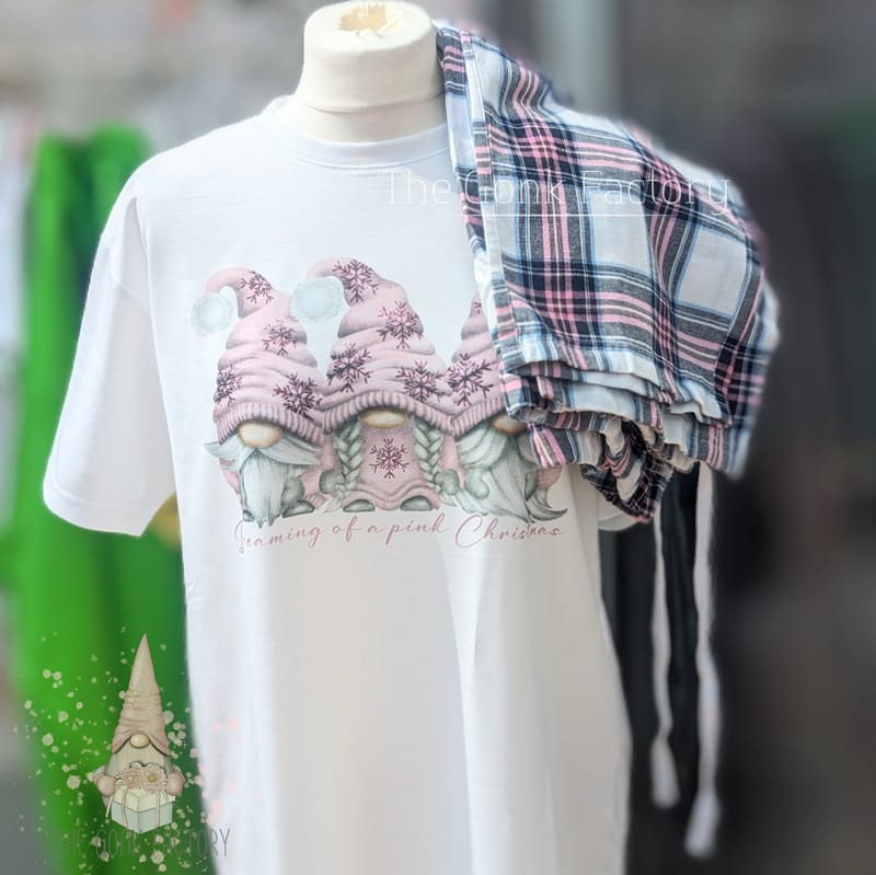'Pink Snowflake Gonks' Pyjamas