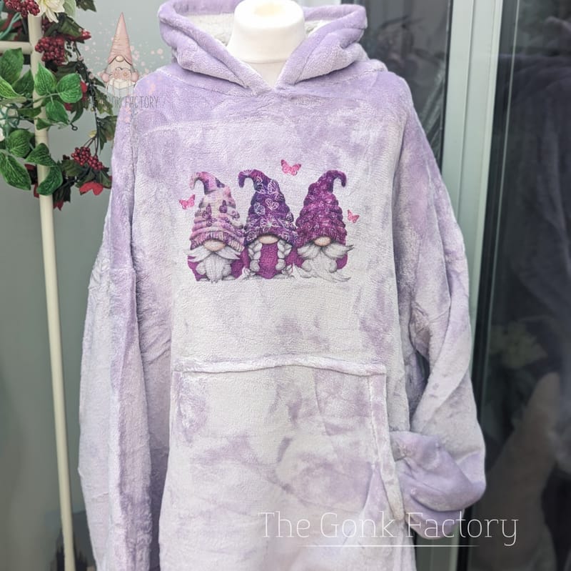 'Lavender Gonk' Oversized Hoodie Blanket