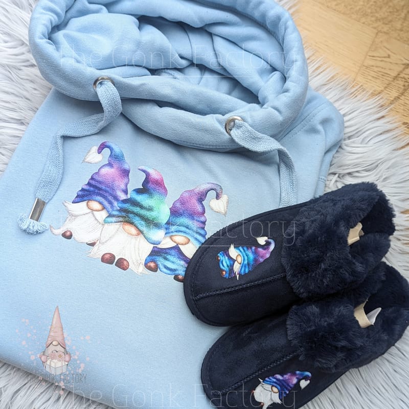 Premium 'Mermaid Gonks' Hoodie & Slippers Set