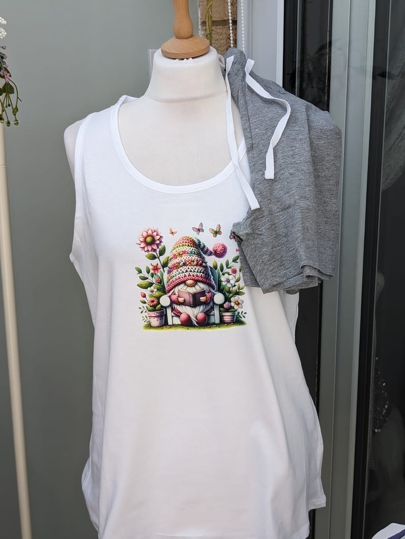 Ladies Short 'Harlequin Inspired Gonks' Pyjamas