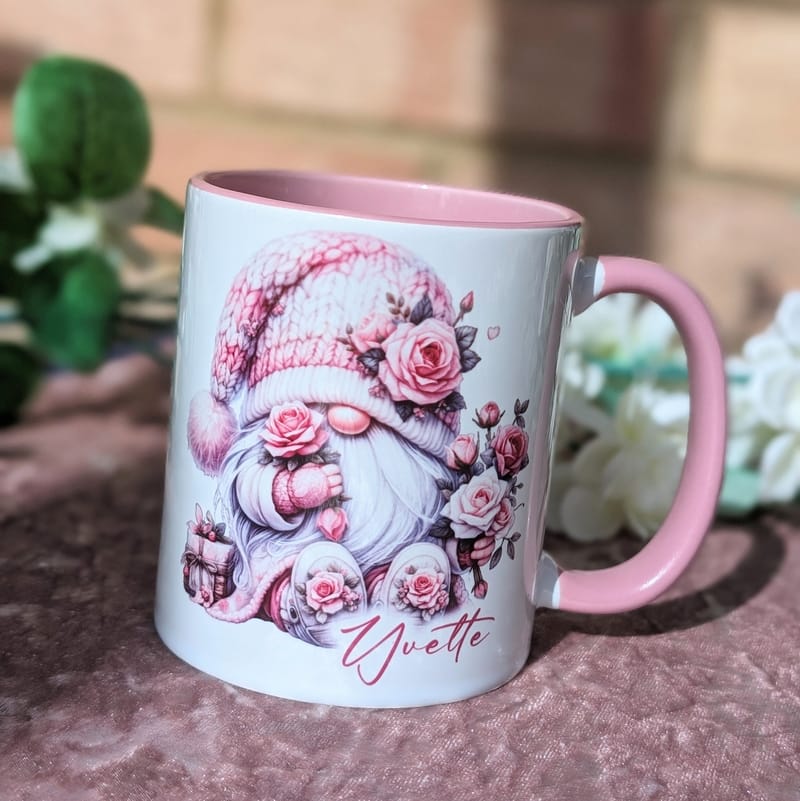 'Pink Leopard Print Gonk' Mug