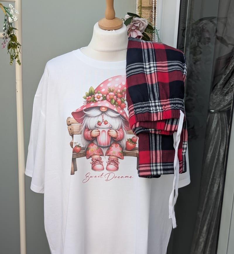 'Strawberry Milkshake Gonk' Pyjamas