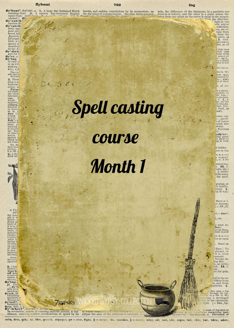 Spell casting course (Month 1) - Lunamoon Creations
