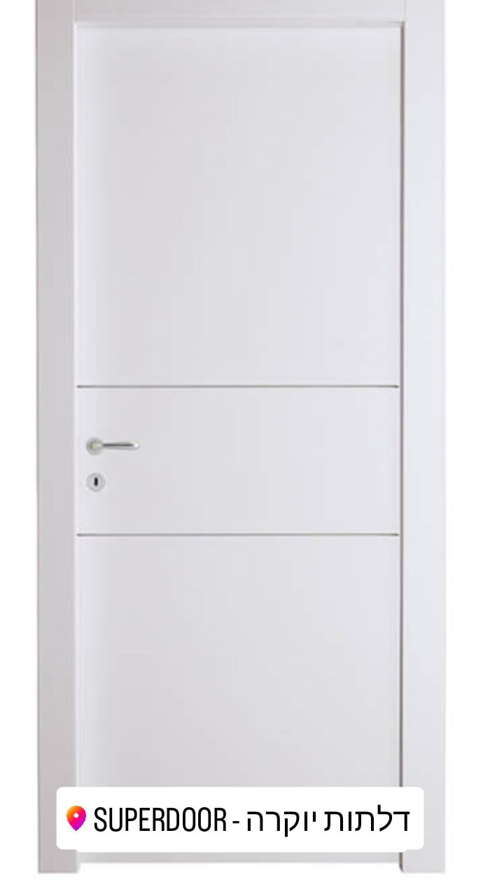 למינטו איטלקית דגם LH - A1 בצבע לבן - סופרדור דלתות כניסה דלתות פנים