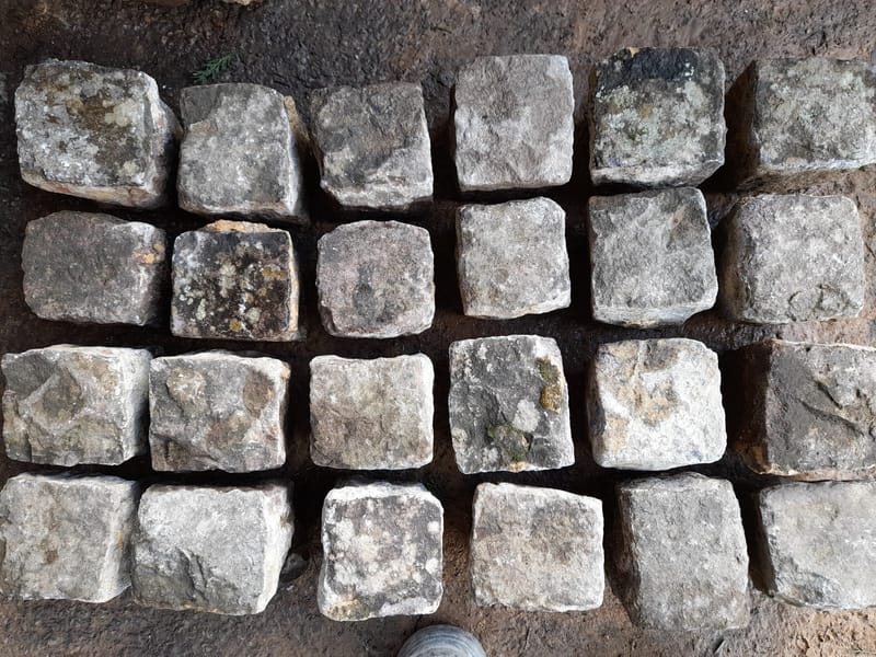 4" x 4" Granite Cobbles. Lovely patina - Gallery image 41 ...