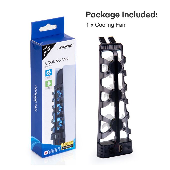 DOBE PS5 Cooling Fan | مبرد بلايستيشن 5 الذكي بـ 3 مراوح | تبريد تلقائ