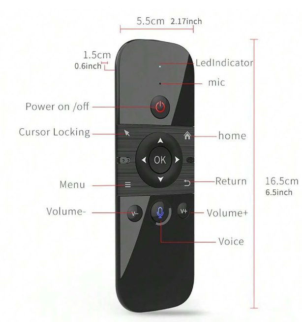 Air Mouse Remote With Keyboard 2.4ghz Rf Multifunctional Learning Air ...
