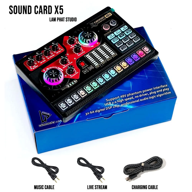 MULTIFUNCTION SOUND CARD MIXER X5 - أوفيس ون Office one