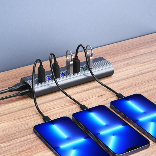 DM 10 in 1 USB HUB-For Industrial use - أوفيس ون Office...