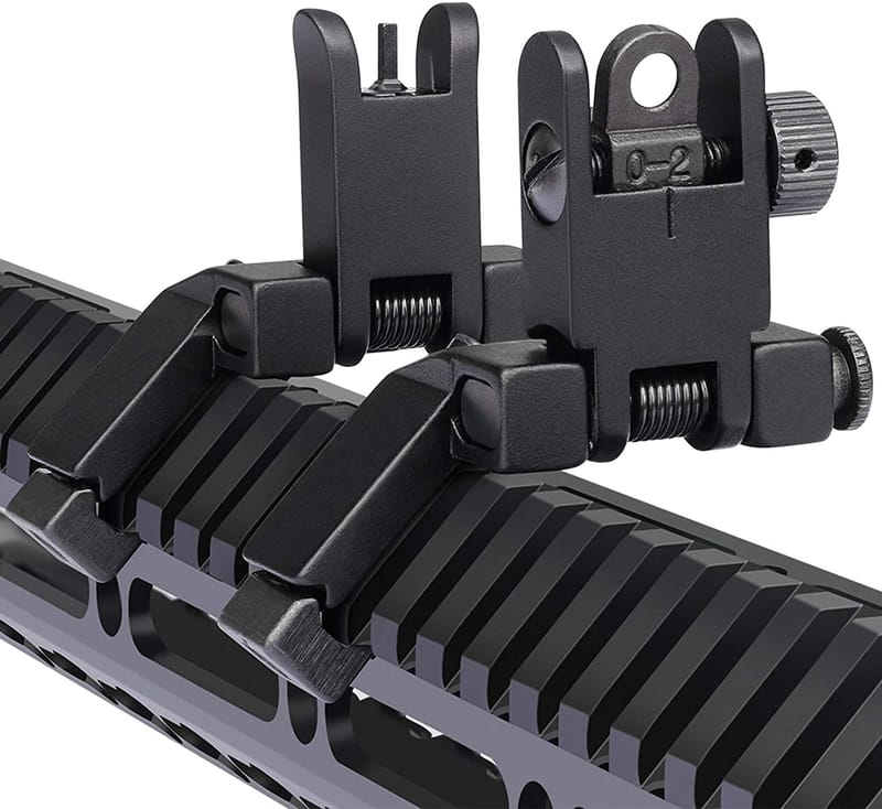 45 Degree Flip up sight Front and Rear - Gunslingersa