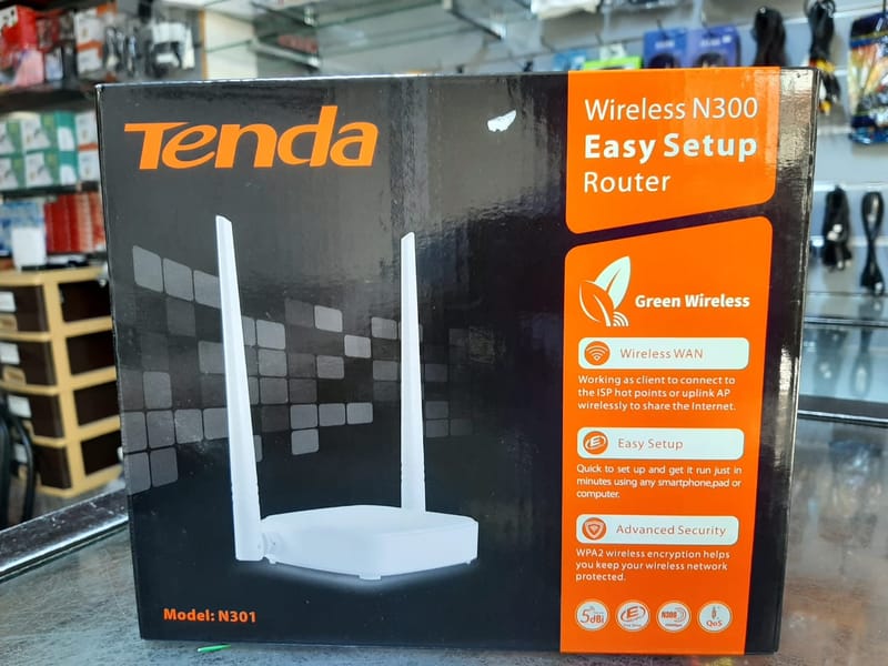 Tenda Wireless N300 Router / Model :N301 - D3 ELECTROSAT