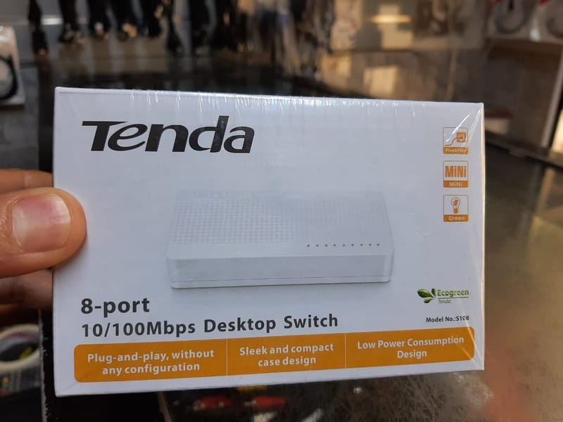 TENDA 10/100Mbps Desktop Switch /8-Port - D3 ELECTROSAT
