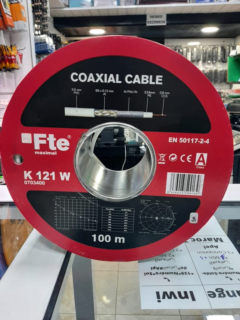 Coaxial Cable FTE K121 W - D3 ELECTROSAT