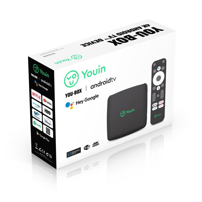 YOUIN ANDROID TV BOX - D3 ELECTROSAT
