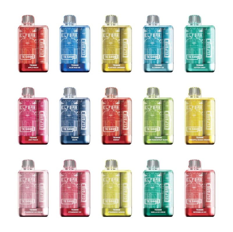 Elf Bar TE5000 Limited Edition (Rechargeable) Disposable Pod Device ...