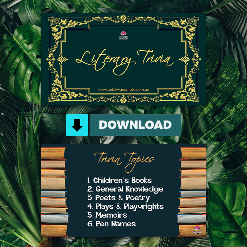 PAPER BASED VIA DOWNLOAD - Pub Trivia Australia