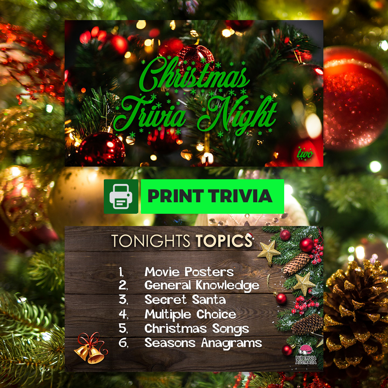 PAPER BASED VIA DOWNLOAD - Pub Trivia Australia