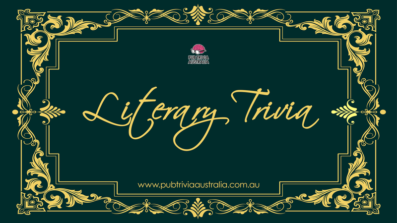 Buy 'Literary' Themed Trivia Quiz Game, Pub Trivia Australia