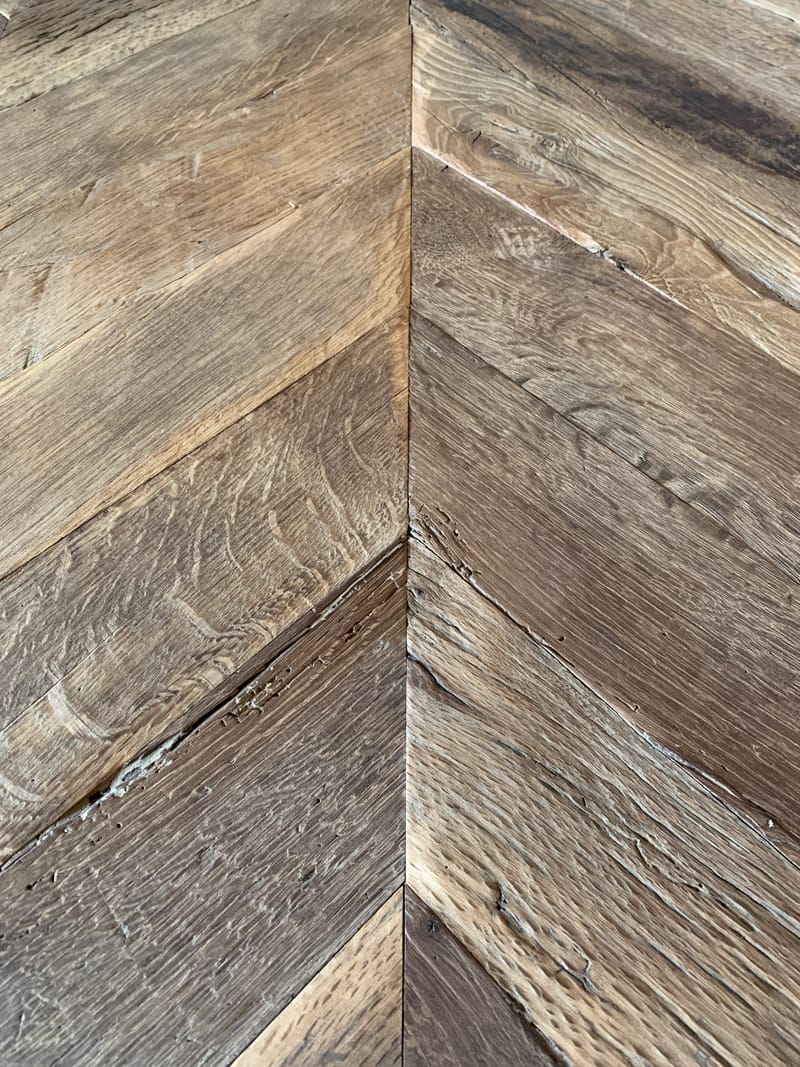 Reclaimed Oak Chevron - Gallery image 6 of 20 - Town Country...