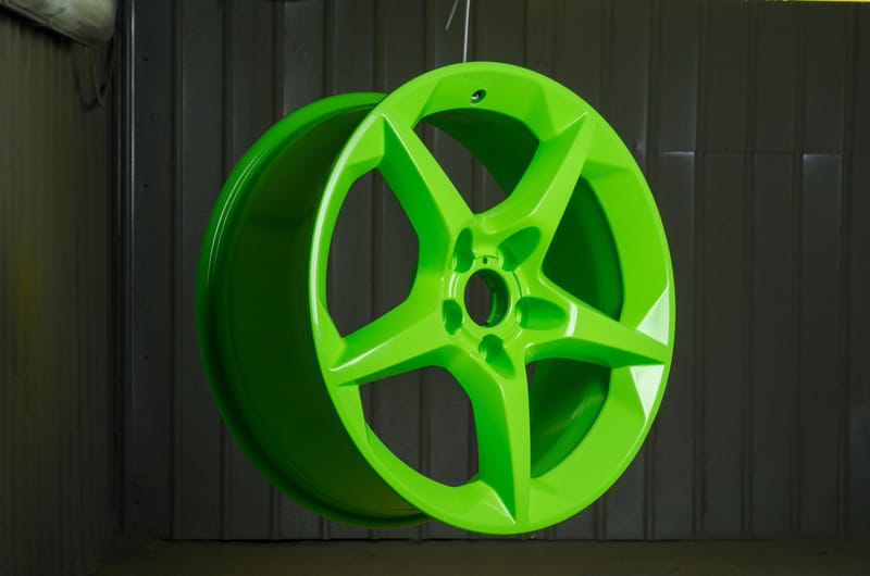 Kit vopsea Profesionala + Kit reparatie jante, culoare Verde Neon - One ...