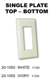Rocker Wall Plate, Ivory - Harbro Supply