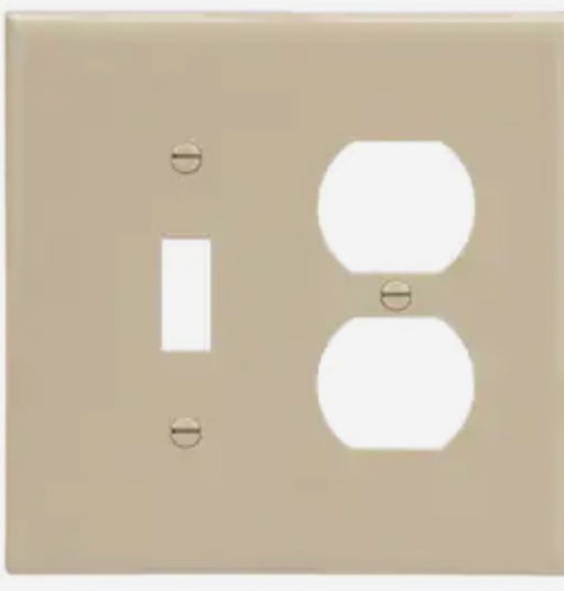 Switch/Receptacle Plate, Ivory - Harbro Supply