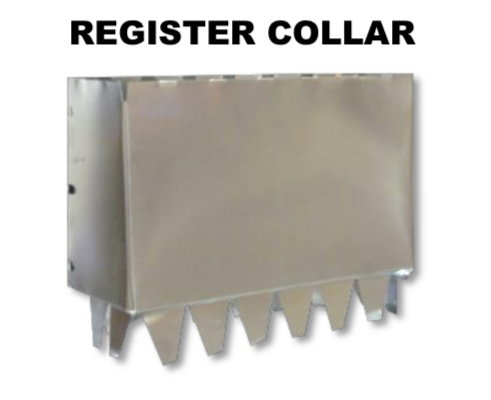 4x10x6 Metal Register Collar - Harbro Supply