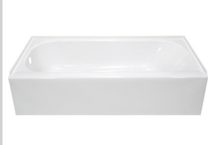 54x27 Center Drain Fiberglass Tub - Harbro Supply