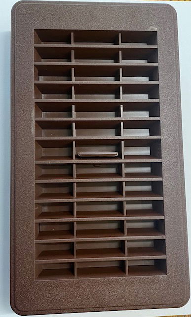 8x10 Chocolate Plastic Floor Register - Harbro Supply