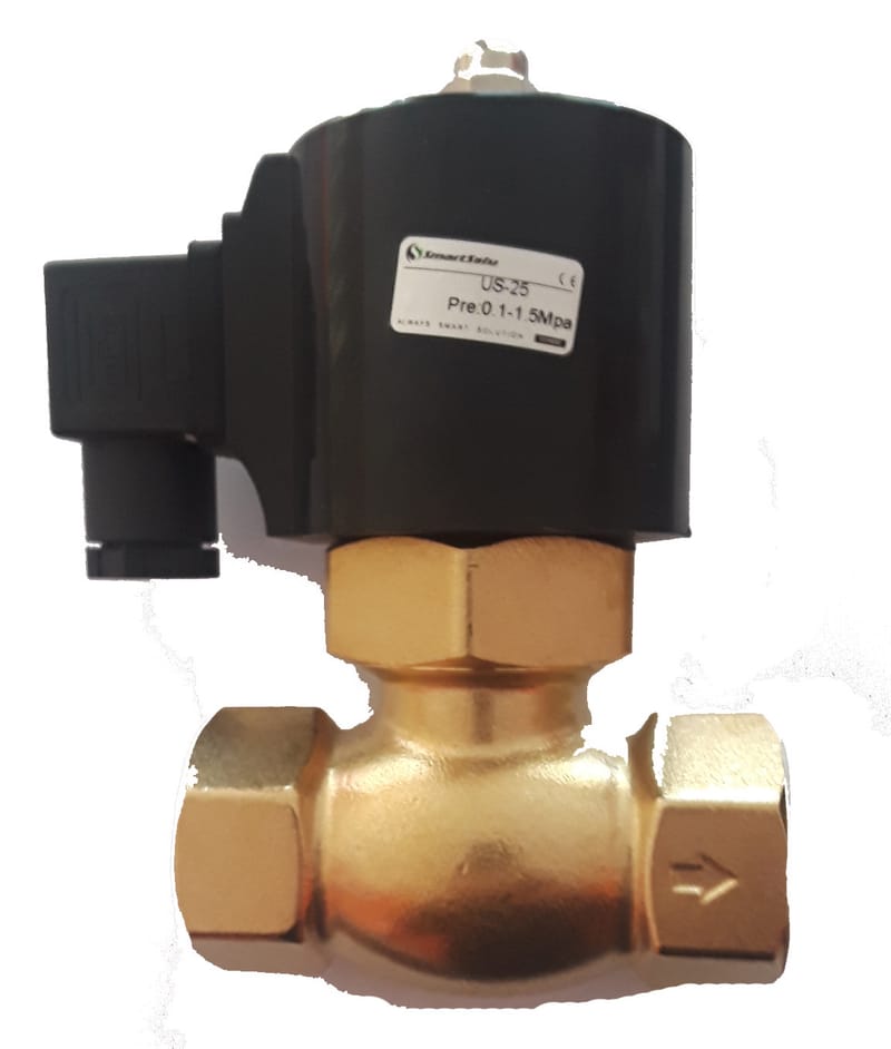 Electro-Válvula 2/2 vías G1" vapor acción directa bobina DIN