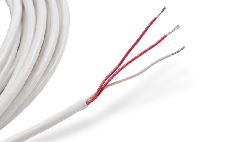 Cable de conexión RTD (PT100), silicona, 3-hilos