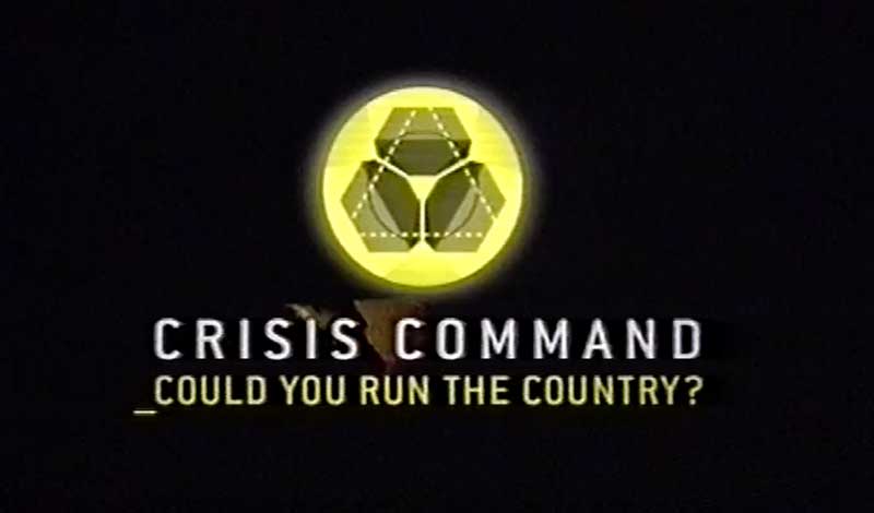 Crisis Command TV series for BB2 and BBC4 2002 - Bob Cotton