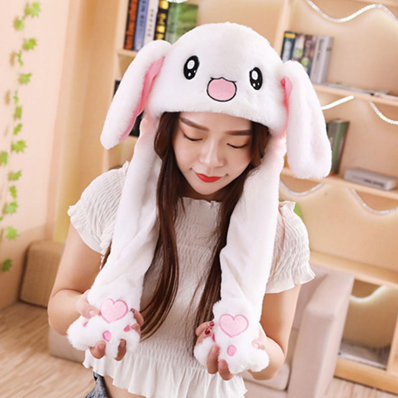 Cute Bunny Ears Hat Moving Pikachu Rabbit - Asia Store