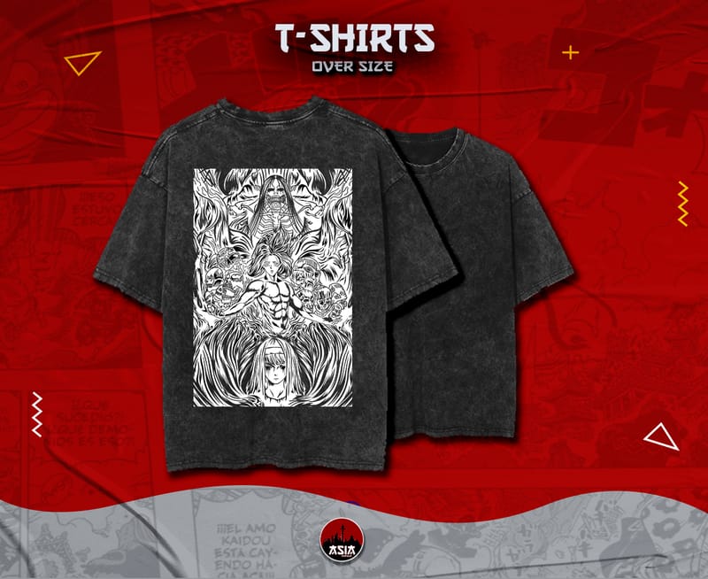 Eren Stone Washed T-Shirt - Asia Store