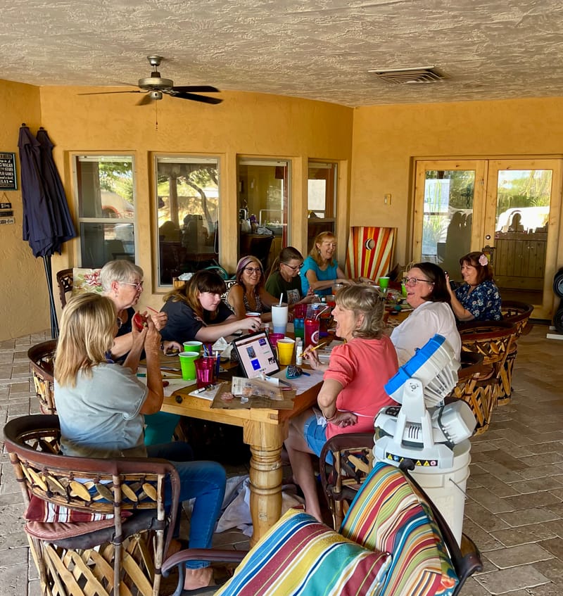 Rock Painting Tea Party - Rise & Shine Ladies
