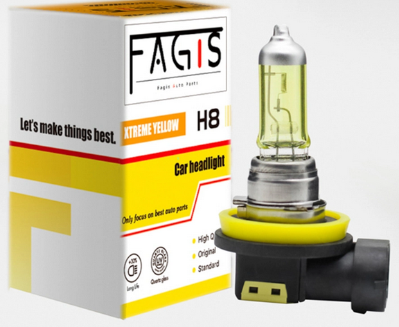Car Halogen Bulb H8 12V 35W Blue Headlight Super White - GermAutoParts