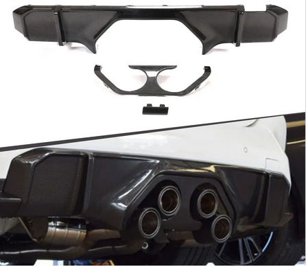 MP Style Dry Carbon Fiber Diffuser Exhaust Hood Baffle For Bmw M3 G80 ...