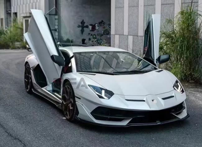 Dry carbon fiber Aventador SVJ body kit rear bumper front bumper for ...