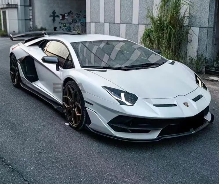 Dry carbon fiber Aventador SVJ body kit rear bumper front bumper for ...