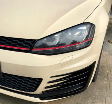 Golf MK7 Front Bumper Fog Lamp Flag Stickers Body Kits for Volkswagen ...