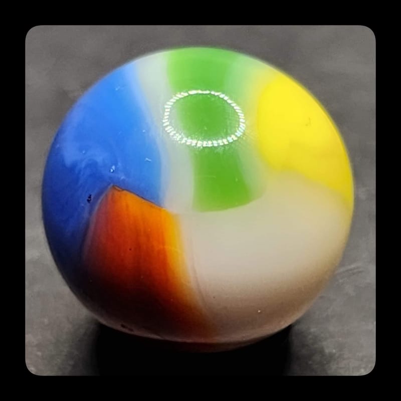 19/32"- Marble King Beach Ball MINT - Mic'sMibs