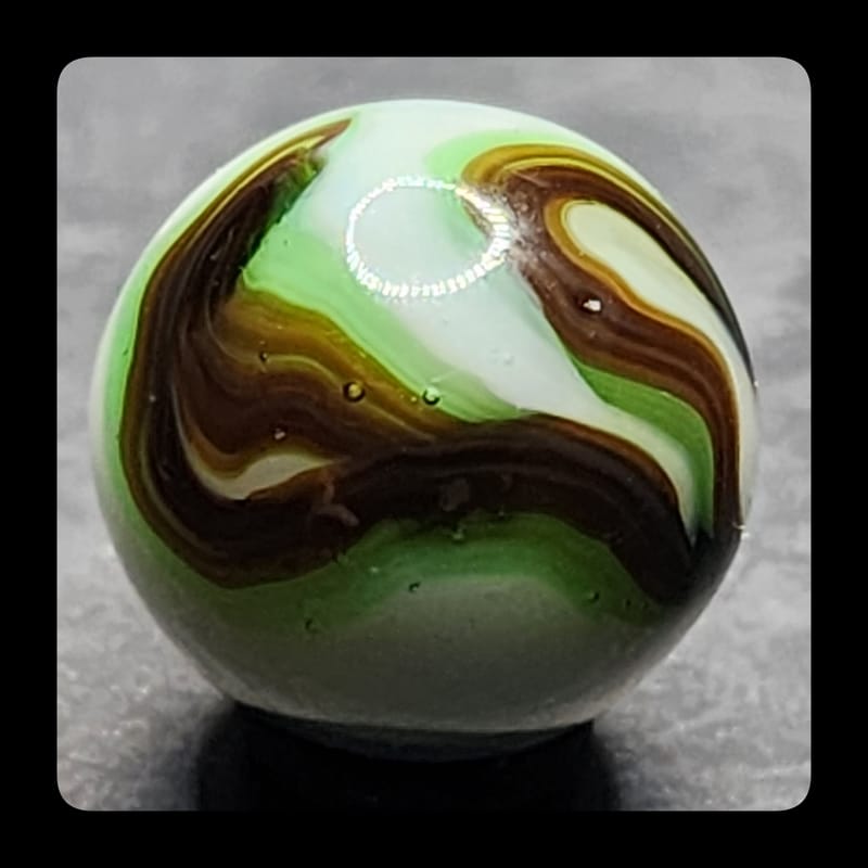 19/32"- Heaton Turtle Shell Swirl WET MINT - Mic'sMibs