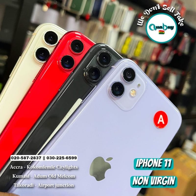 IPHONE 11 ( Free charger & Screen Protector ) - QuaBuy Ghana