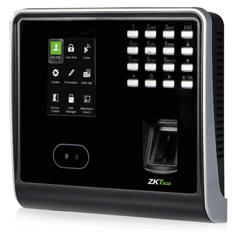 MB1000 ZKTECO 2.8" Color Display Face and Fingerprint Time Attendance ...