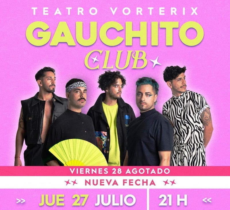 MÚSICA 🎶 |¡Gauchito Club se presenta en el Teatro Vorterix con dos ...