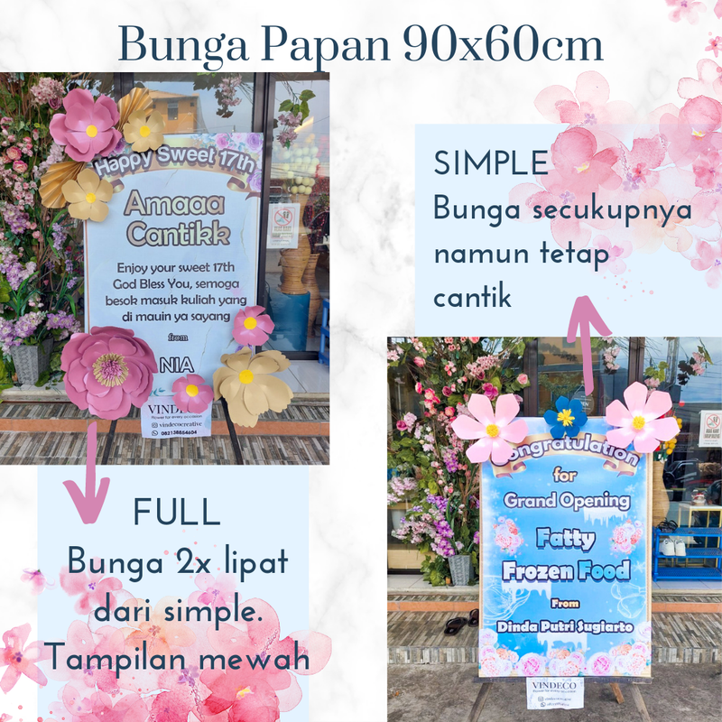Bunga Papan dan Standing Flower - Vindeco Florist